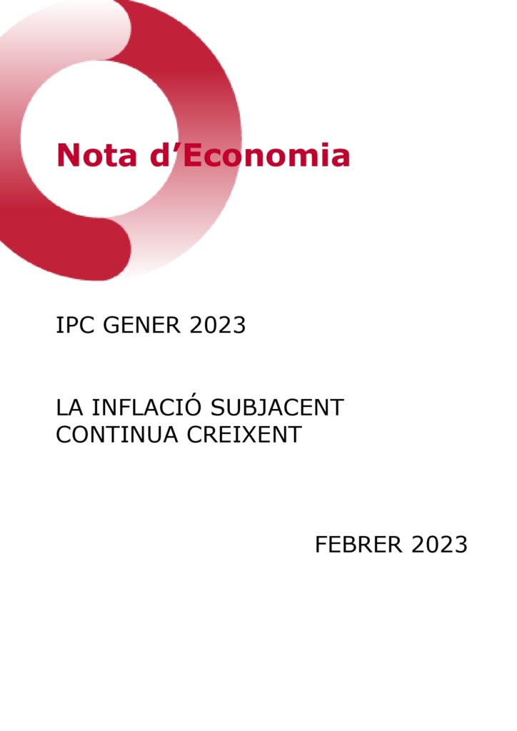 Nota d’IPC – gener 2023 – Foment del Treball