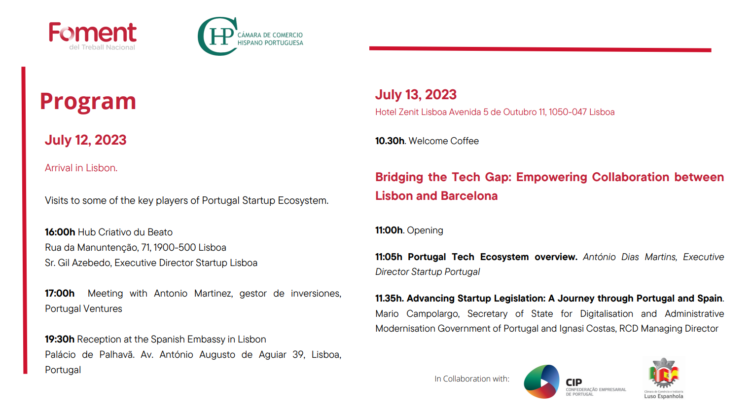 Missió empresarial Lisboa – Barcelona – Foment del Treball