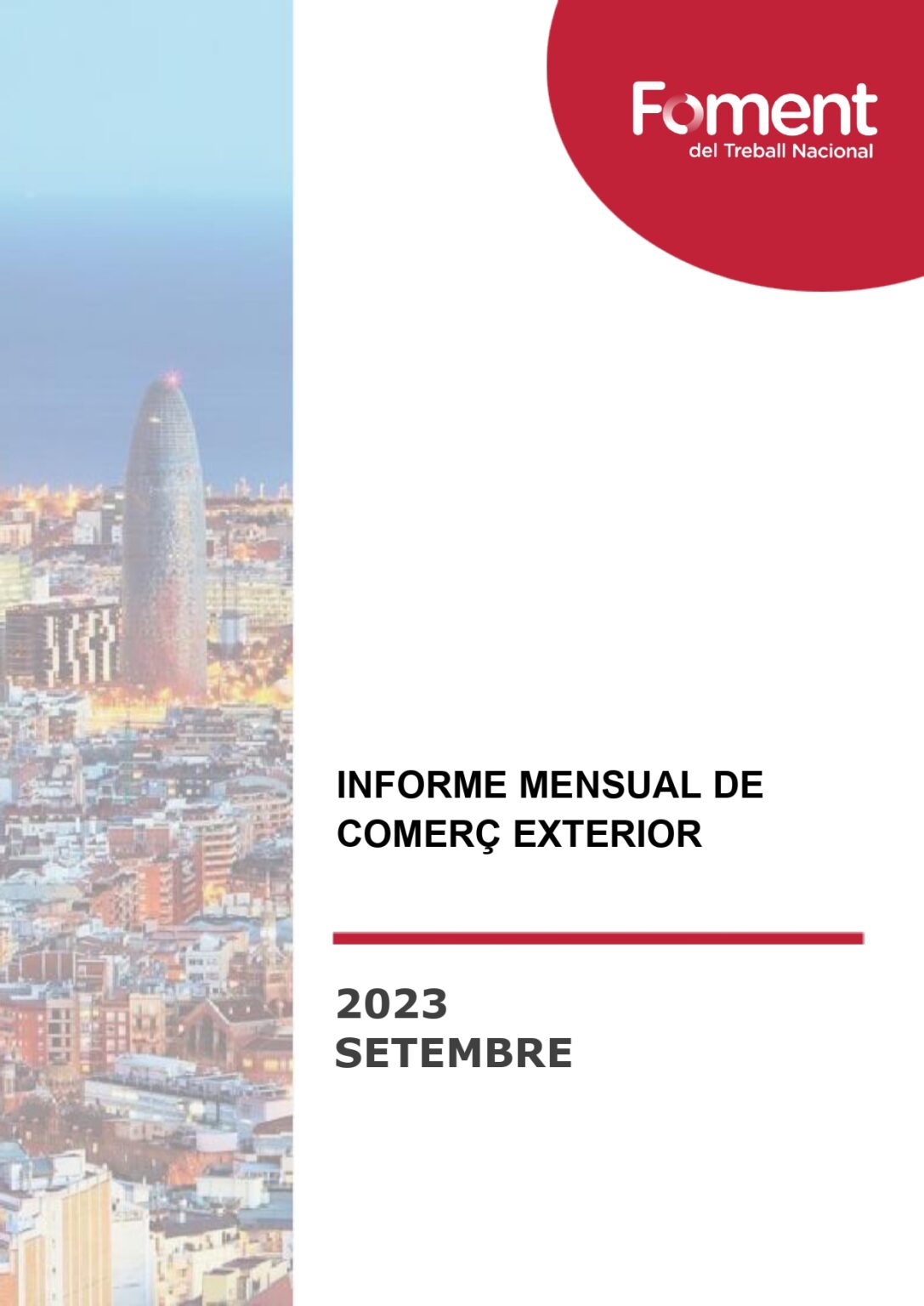 Informe de Comerç Exterior – Setembre 2023 – Foment del Treball